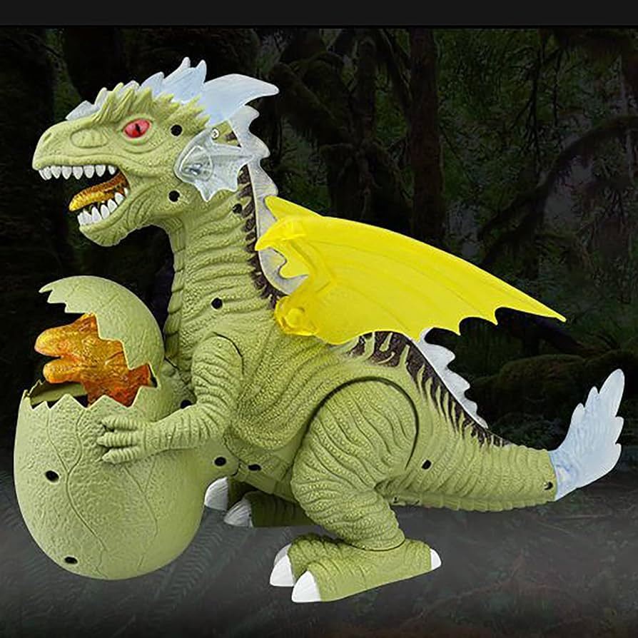 DINOSAUR SIMULATION SOUND Toy Walking Dragon With Lights And Sounds ...