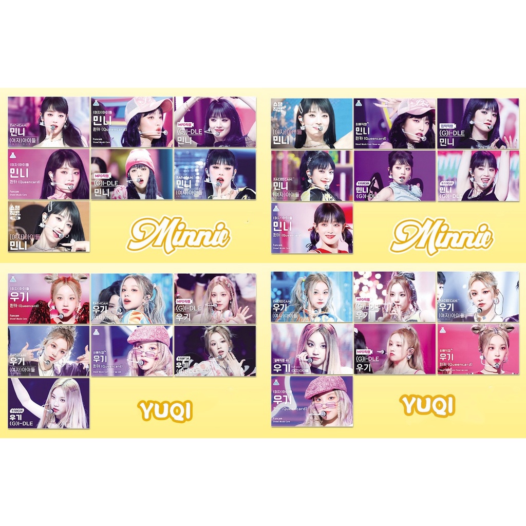 5-7pcs/set (G)I-DLE ID CARDS Photocard GIDLE YUQI MIYEON SHUHUA MINNIE ...