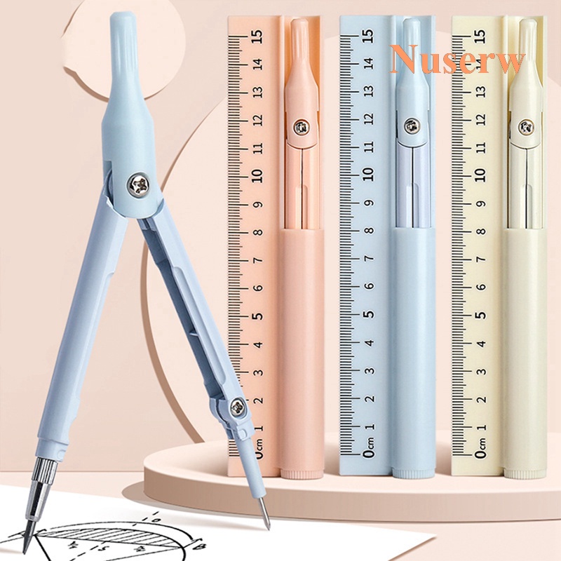 NUSERW 3 In 1 Multifunctional Compass Ruler Measuring For Students ...