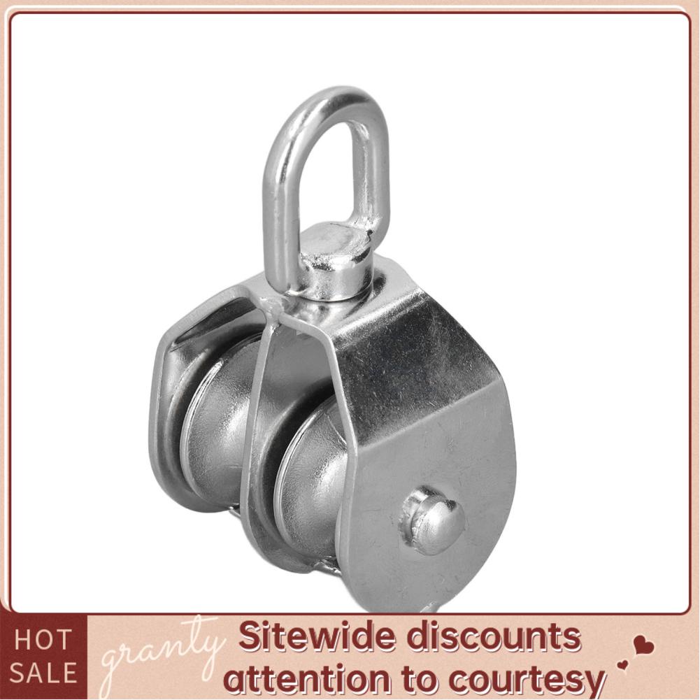 Granty Double Wheel Pulley 32mm/1.3in Block 250kg Loading for ...