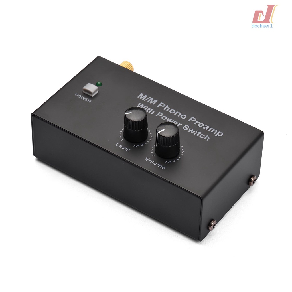 M/M Phono Preamp with Power Switch Ultra-compact Preamplifier with ...