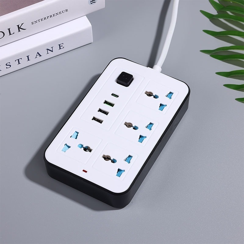 Extension Outlet Socket Plug with Switch Usb Cable Power Supply Power ...