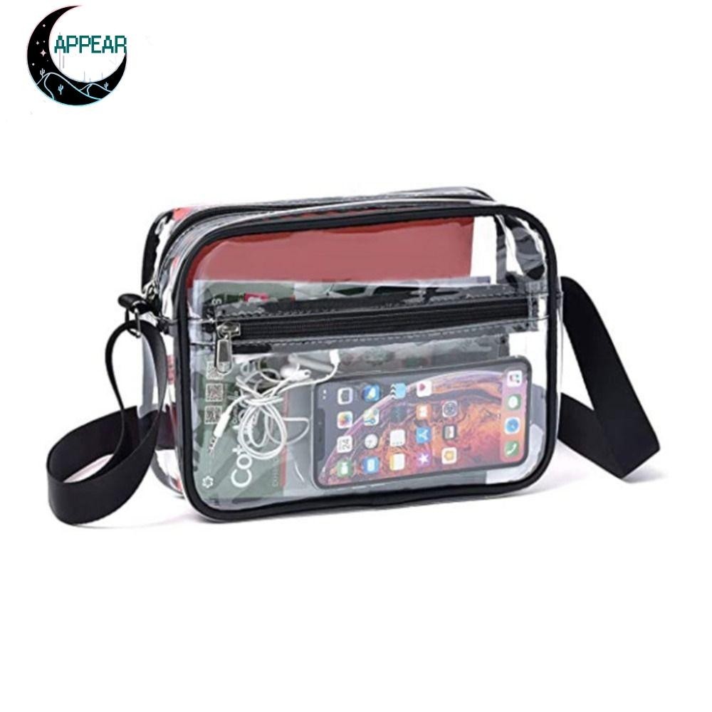 APPEAR Crossbody Bag, PVC Large Capacity Messenger Bag, Casual See ...