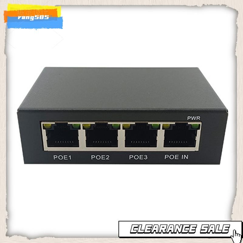 1 PCS 4 Port Gigabit POE Extender 100/1000M Network Switch Extender ...