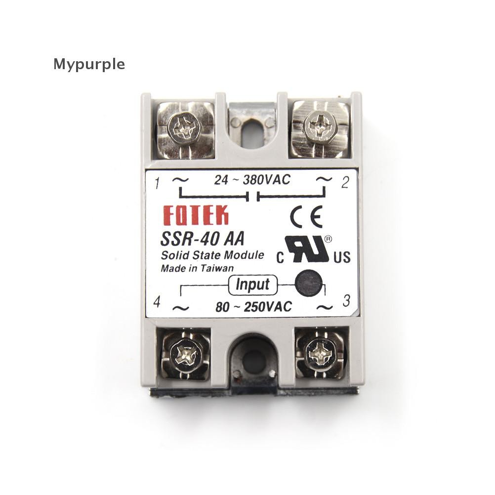MYP solid state relay SSR-40AA-H 40A actually 80-250V AC TO 90-480V AC SSR 40AA PH | Shopee ...