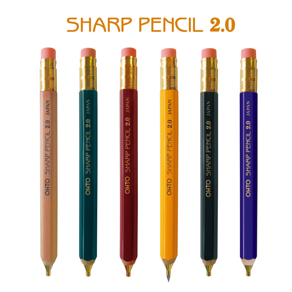 OHTO Sharp Mechanical Pencil with Eraser 2.0mm | Shopee Philippines