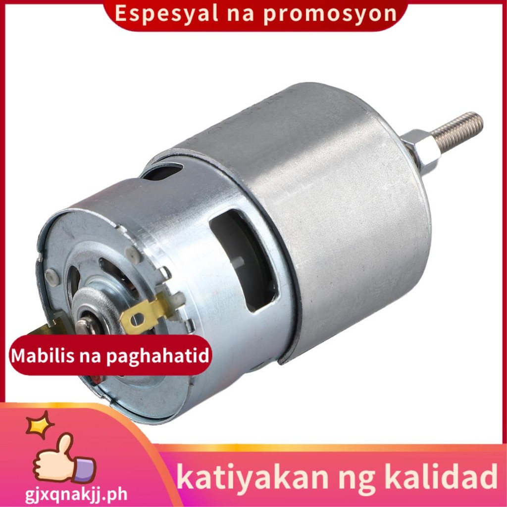 755 DC Motor for Weed Trimmer 21V Grass Cutter Motor with Long Shaft ...