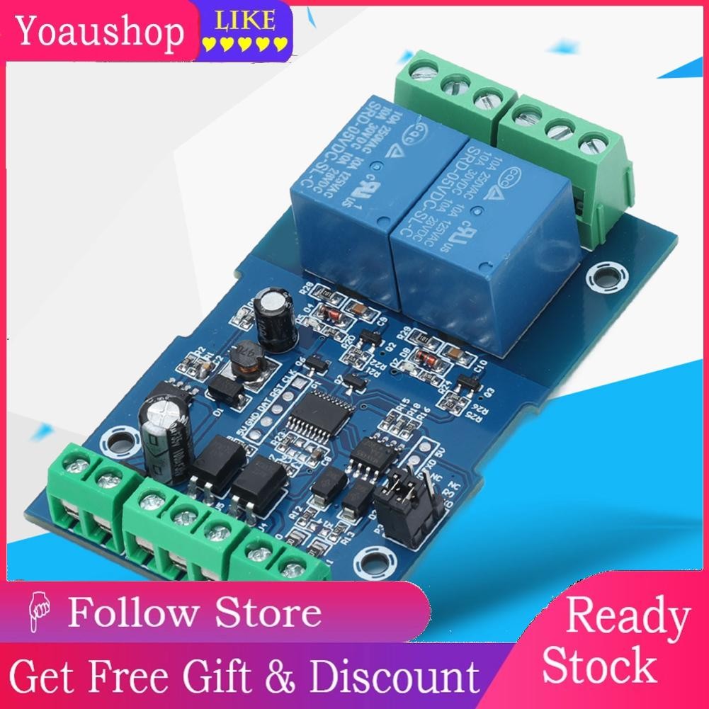 Yoaushop Intelligent 8bit MCU Relay Module DC 7 24V RS485 TTL Support ...
