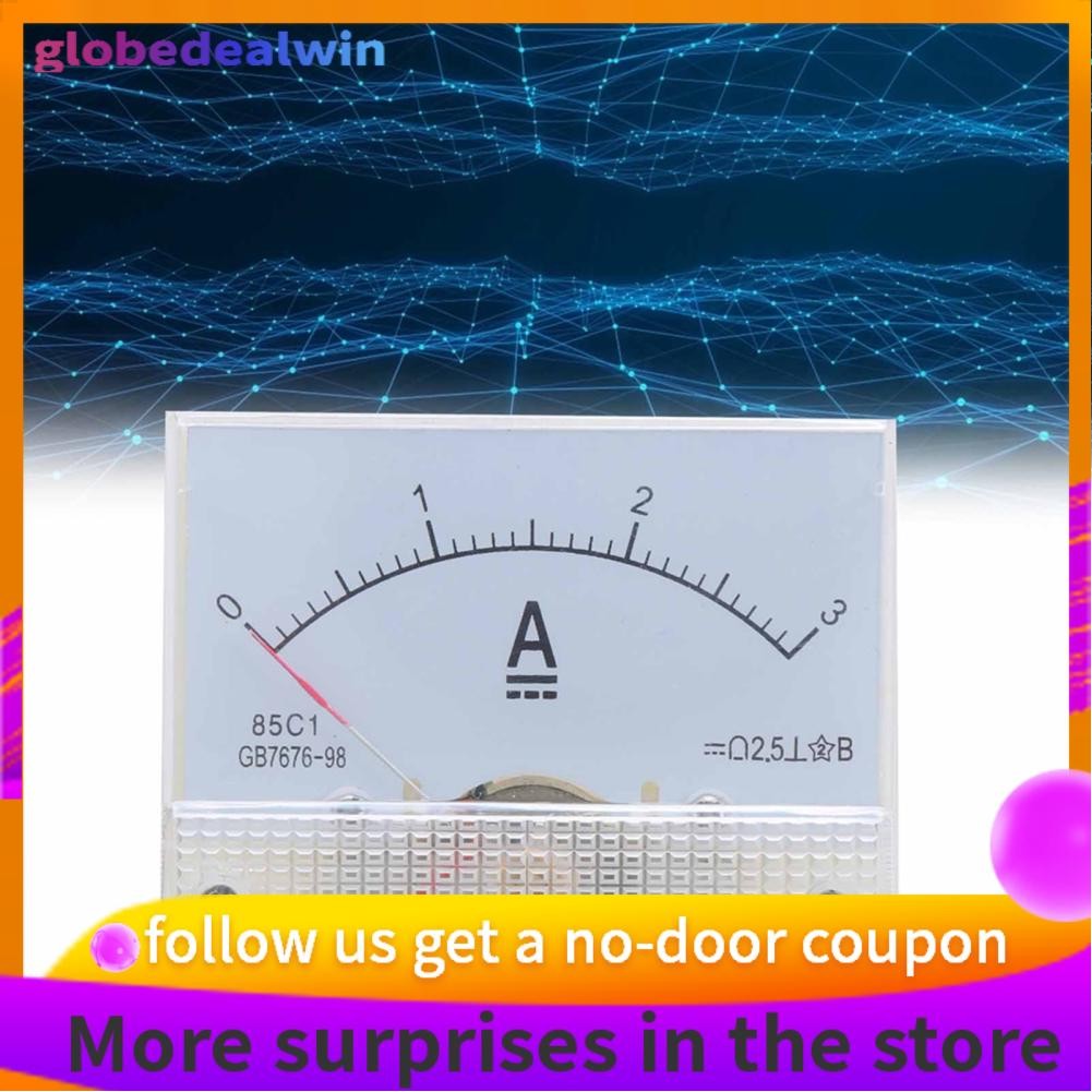 Globedealwin Analog Panel Ammeter Dc Current Meter 85C1 For Test Bench ...