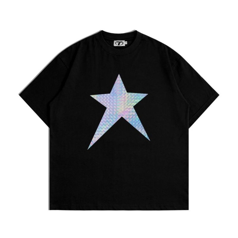 【COD】 Thenational Oversize T-shirt Holo Strella Black | Shopee Philippines
