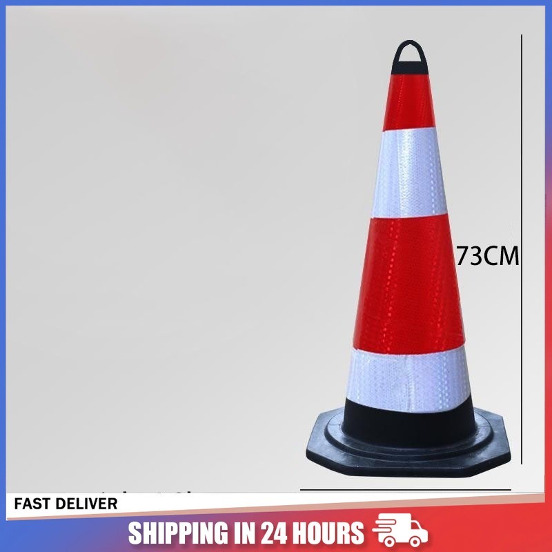 [TOP SALES] PE Traffic Cone with Rubber Base, 75cm (6 pcs) | Shopee ...