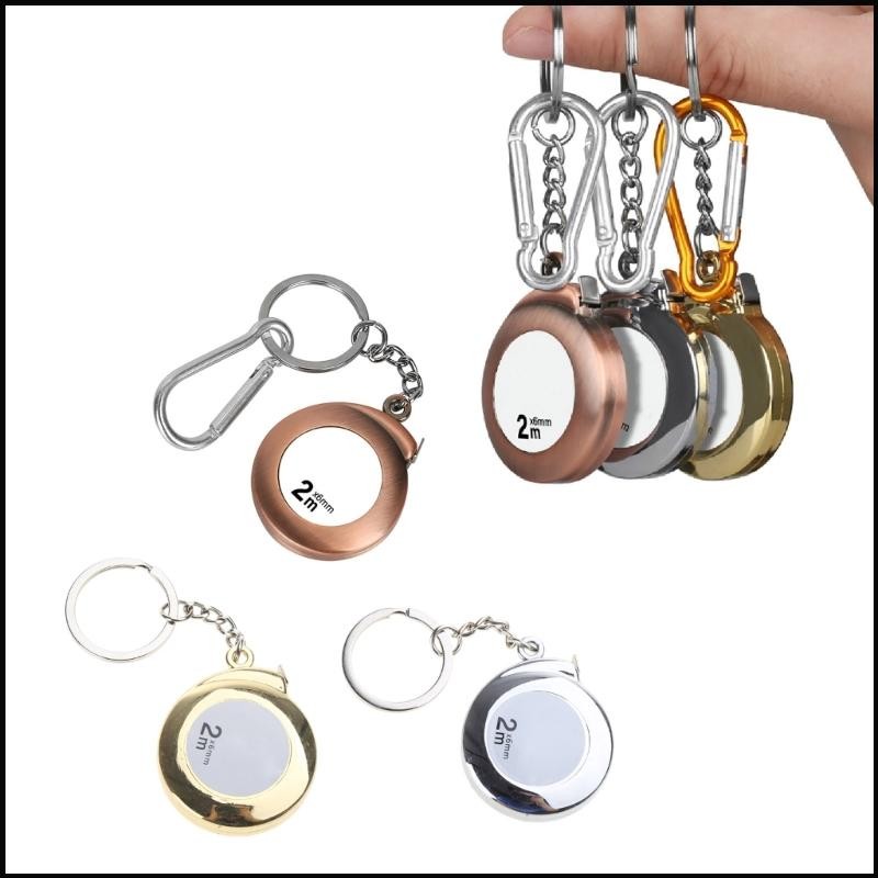 UKI Tape Measure Keychain Mini Steel Tape Retractable Tape Measure ...