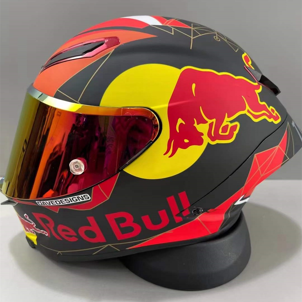 Pista GP RR Red Bull Helmet Motorcycle Full Face Helmet Motorbike Flip ...