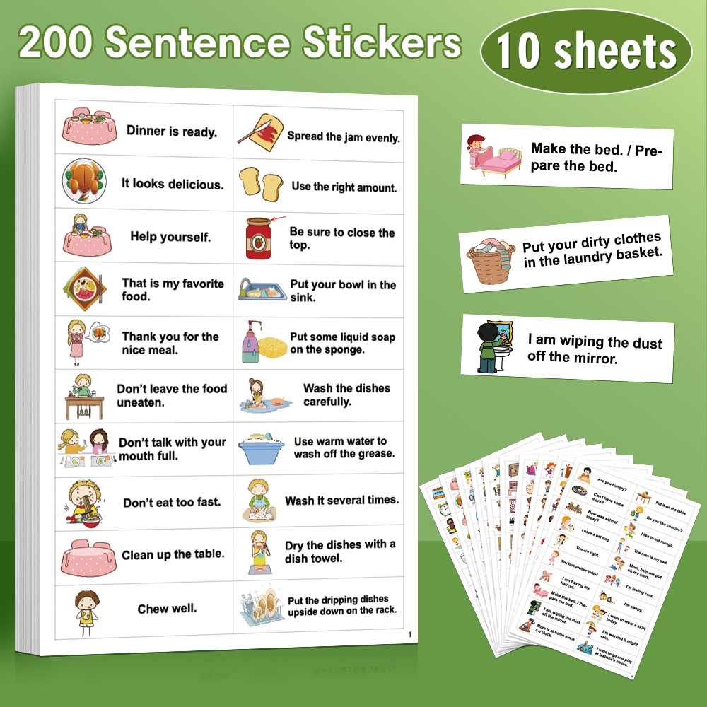 200 Family Daily Routines Sentences Common English Situational ...