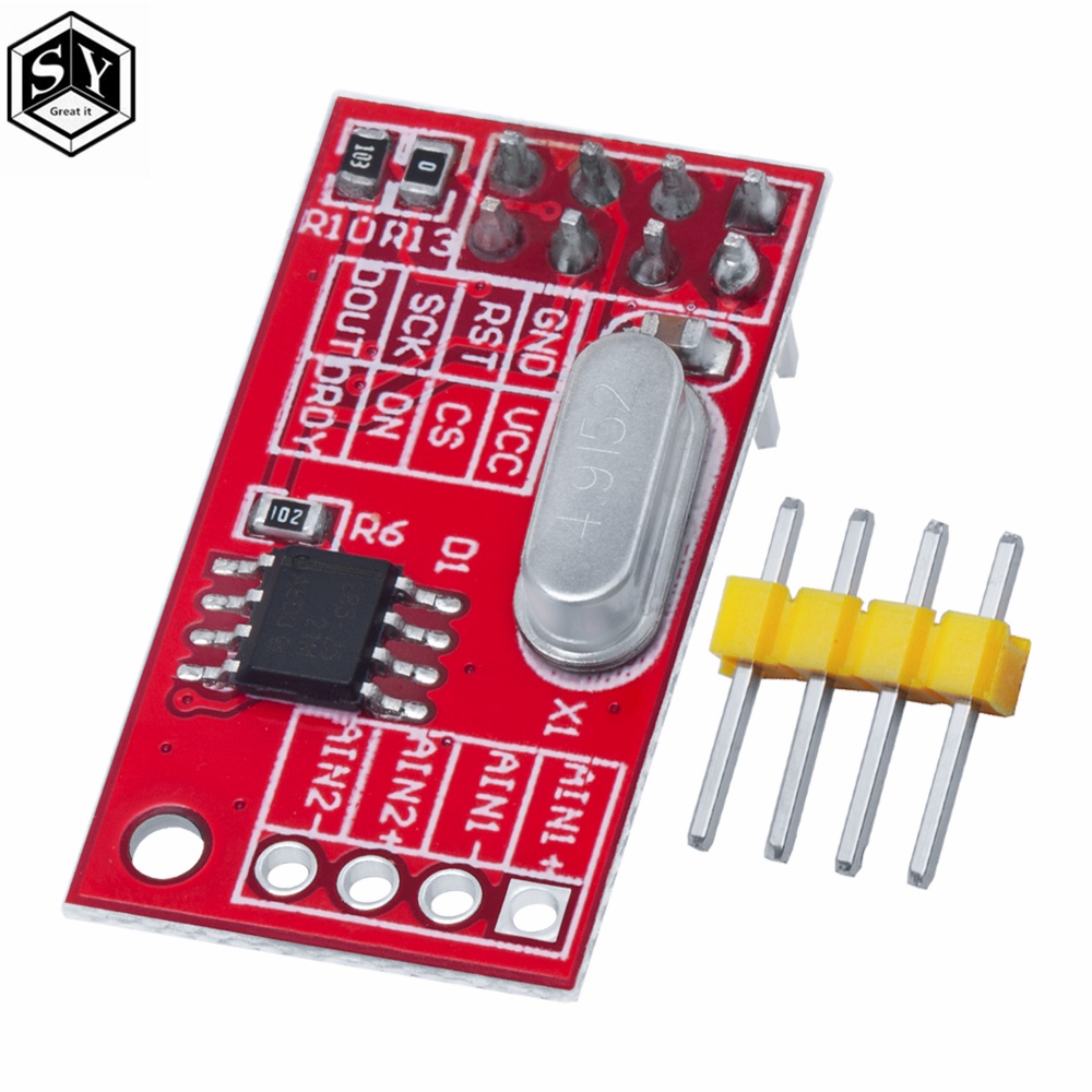 AD7705 Dual 16 bit ADC data acquisition module programmable input gain ...