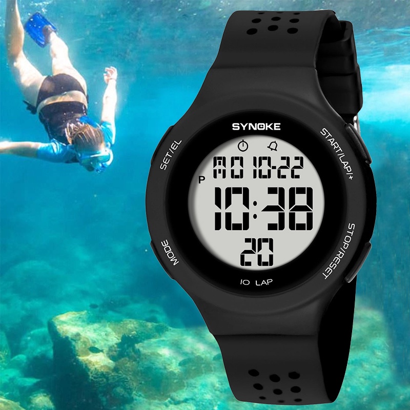 SYNOKE Watch Shop Electronic watch Women's Watches Thin Luxury Swim ...