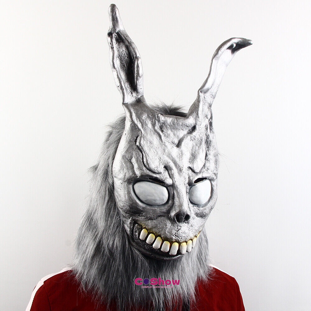 2023 Donnie Darko FRANK the Bunny MASK Latex Overhead with Fur Adult ...