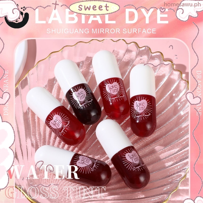 Tint Dyeing Liquid Lipstick Waterproof Mirror Lip Gloss Water Lip Tint ...