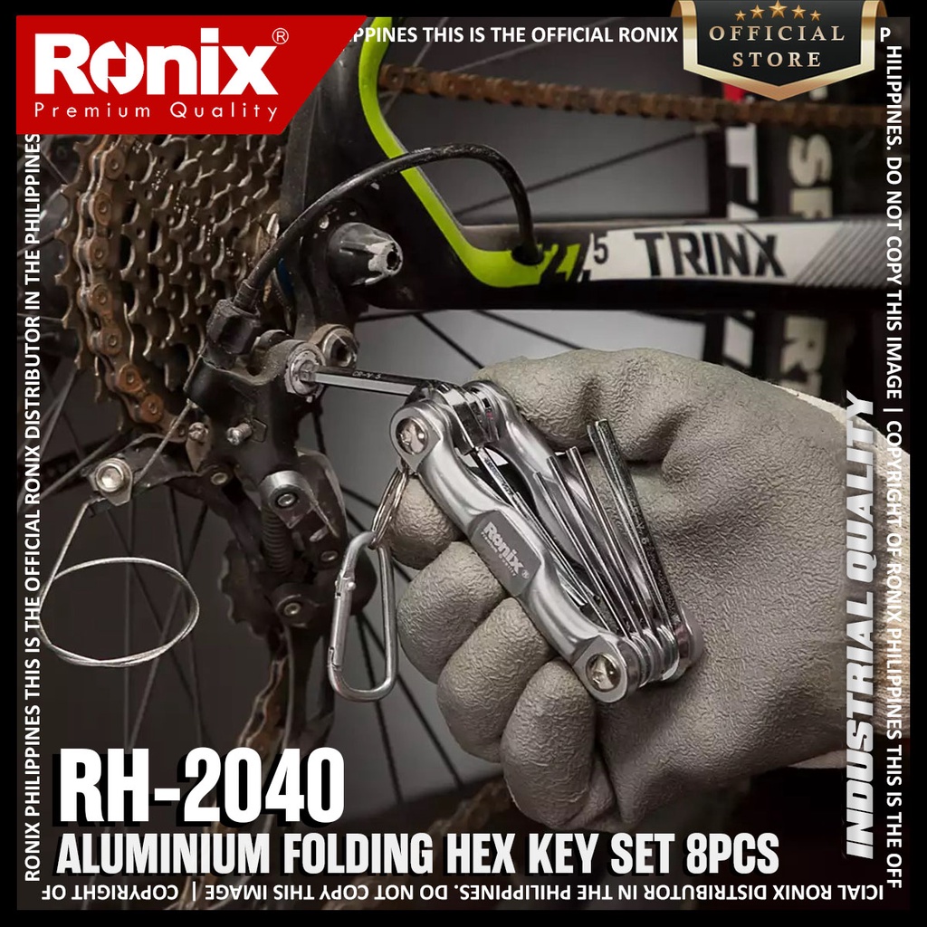 Ronix RH-2040 Aluminium Folding Hex Key Set 8Pcs Allen wrench drive ...