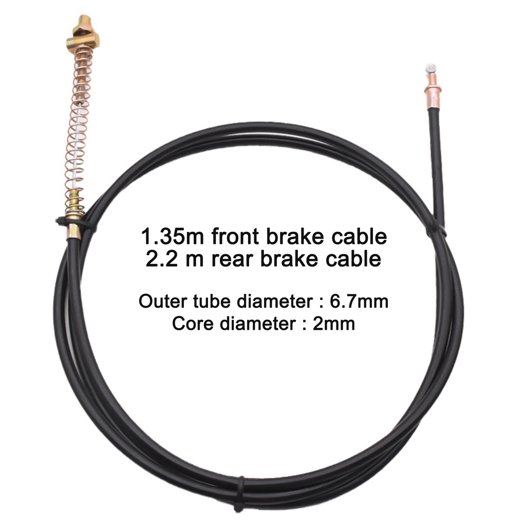 Ebike Brake Cable Wire Front And Rear Back 135cm 220cm Length Drum ...