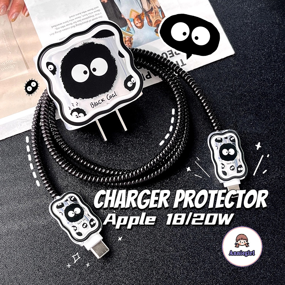 Charger Protector Cover for Apple Charger 18/20W Cartoon Briquette ...