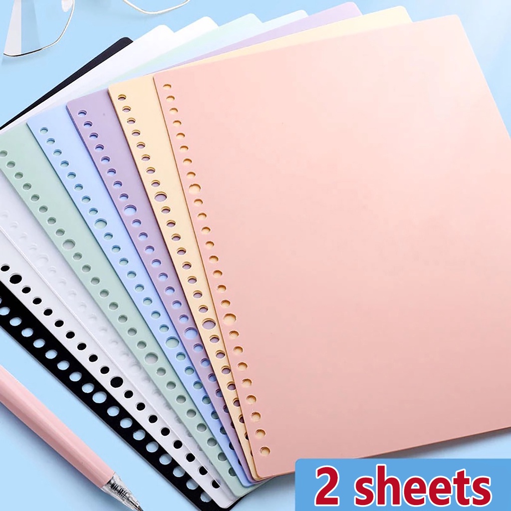 2pcs Matte Binder Notebook Cover Sheet B5/A5 Loose Leaf Book Notebook ...