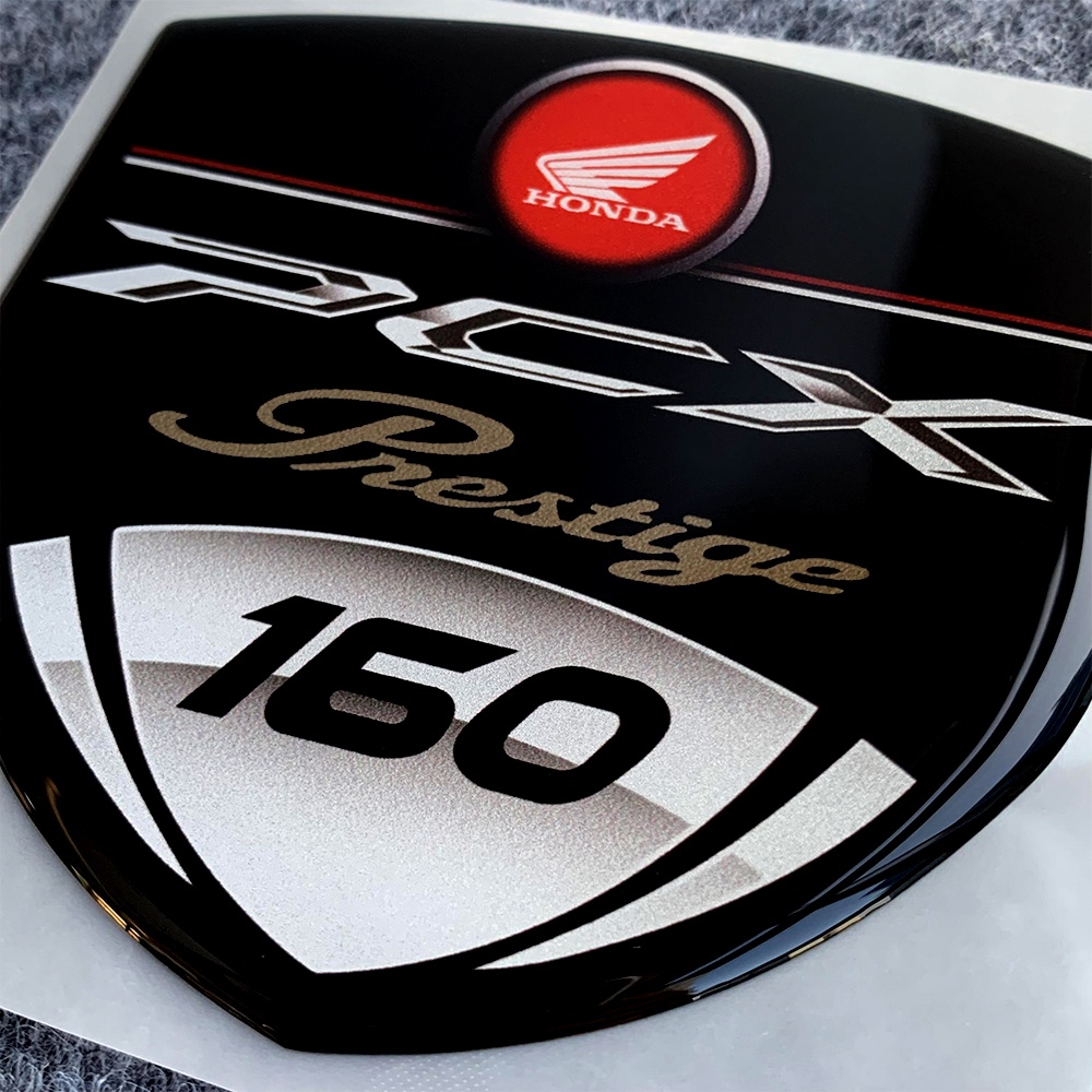 PCX Logo Emblem 3D Resin Gel Sticker Decor Motorcycle Scooter Body ...