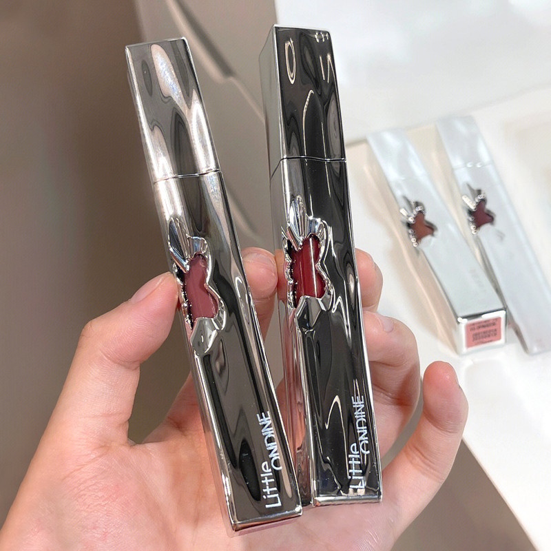 Little Ondine lip mud flower heart series lip mud Matte Velvet lipstick ...