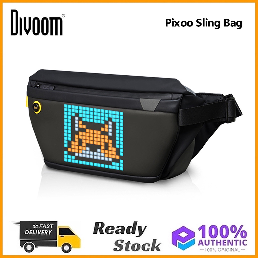 Original Divoom Pixoo Sling Bag With Innovative Smart LED Display ...