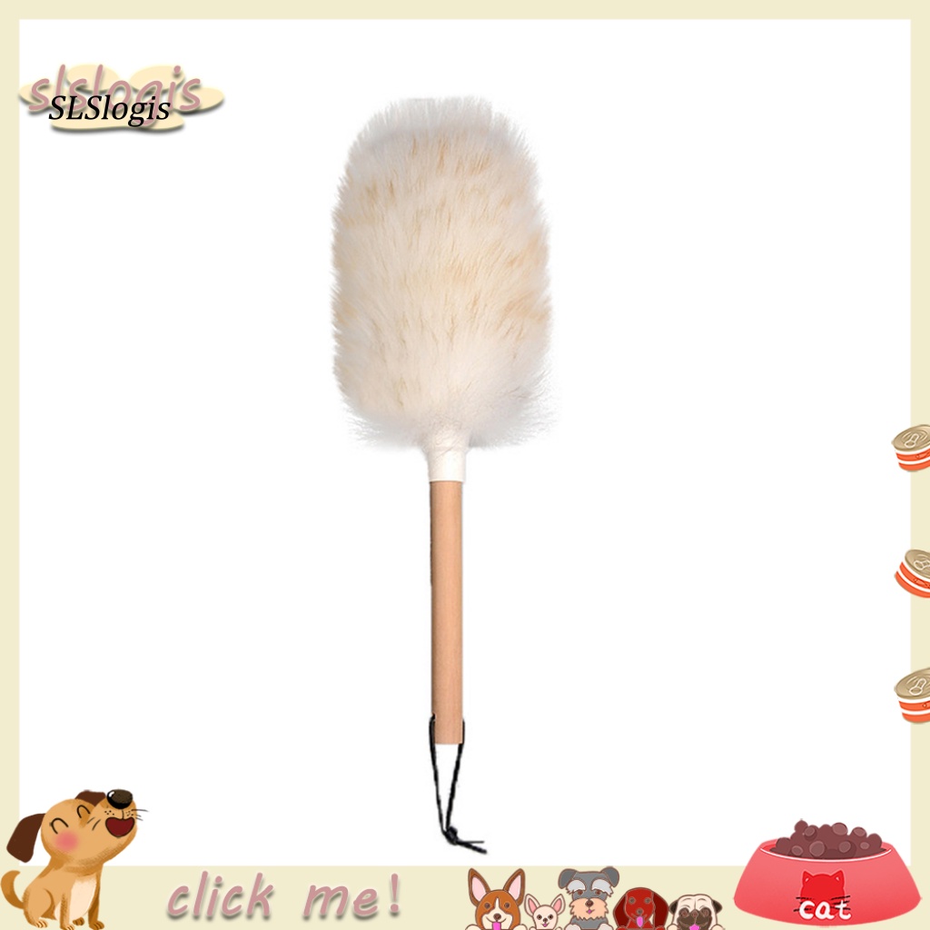 SGW_ Wood Handle Lanyard Hanging Duster Handheld Small Size Duster ...