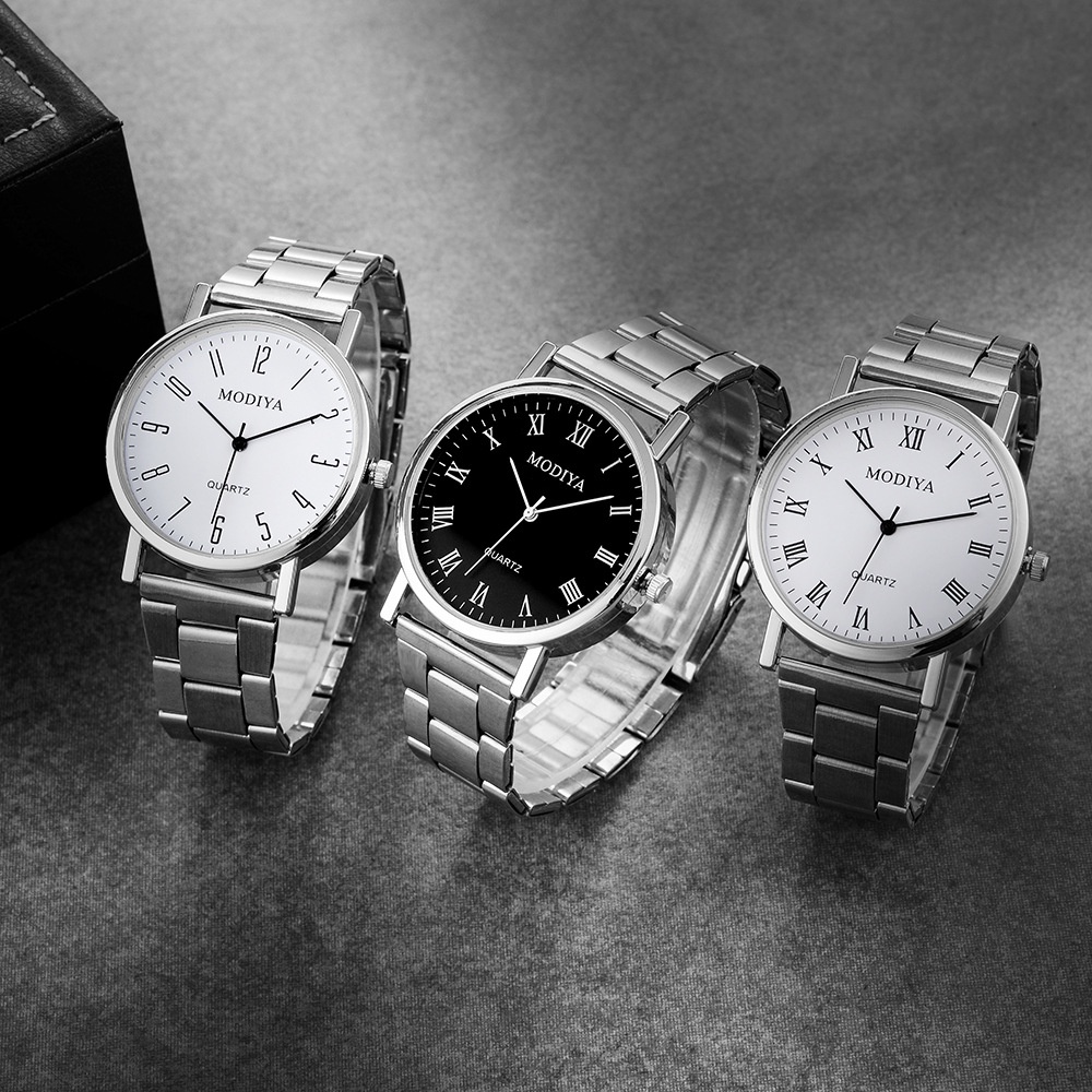 Kegllect【Watch+Bracelet】Casual Men's Quartz Watch with Steel Strap ...