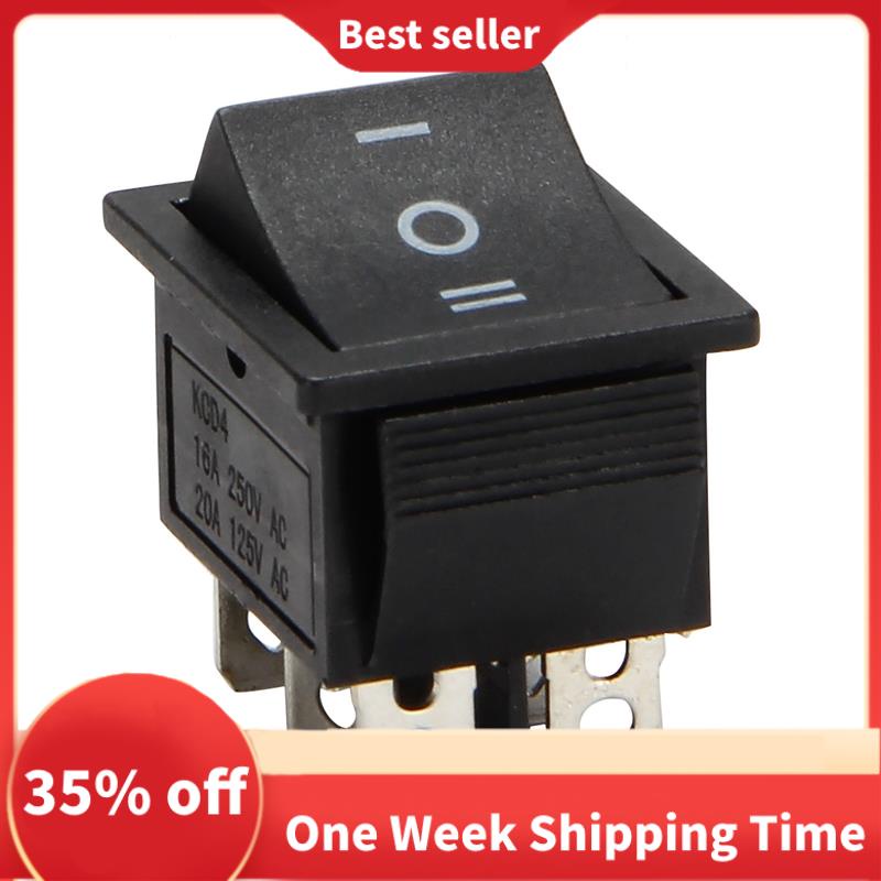 6-Terminals 3 Position ON/OFF/ON DPDT Boat Rocker Switch 16A 250VAC 20A ...