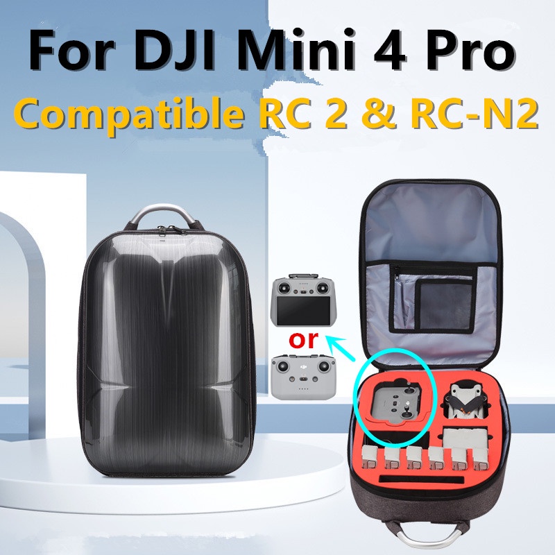 Drone Backpack for DJI Mini 4 Pro Storage Backpack Gray Hard Shell ...