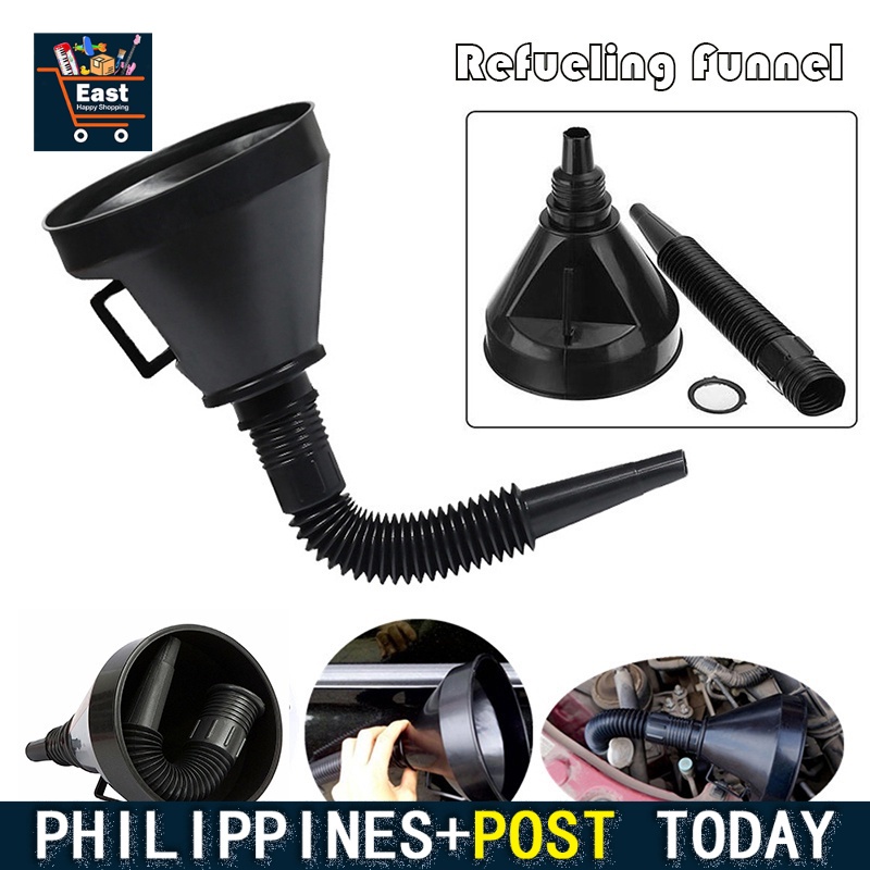 ★Ready Stock★ Universal Plastic Funnel Car Motorcycle Refueling Longer ...