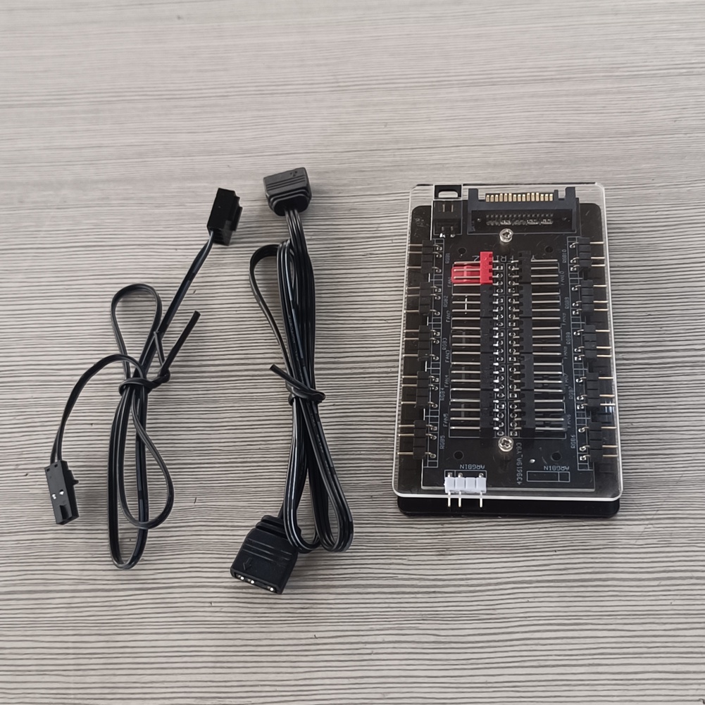 T# 10-in-1 ARGB Controller Synchronization ARGB PWM Hub for PC Case ...