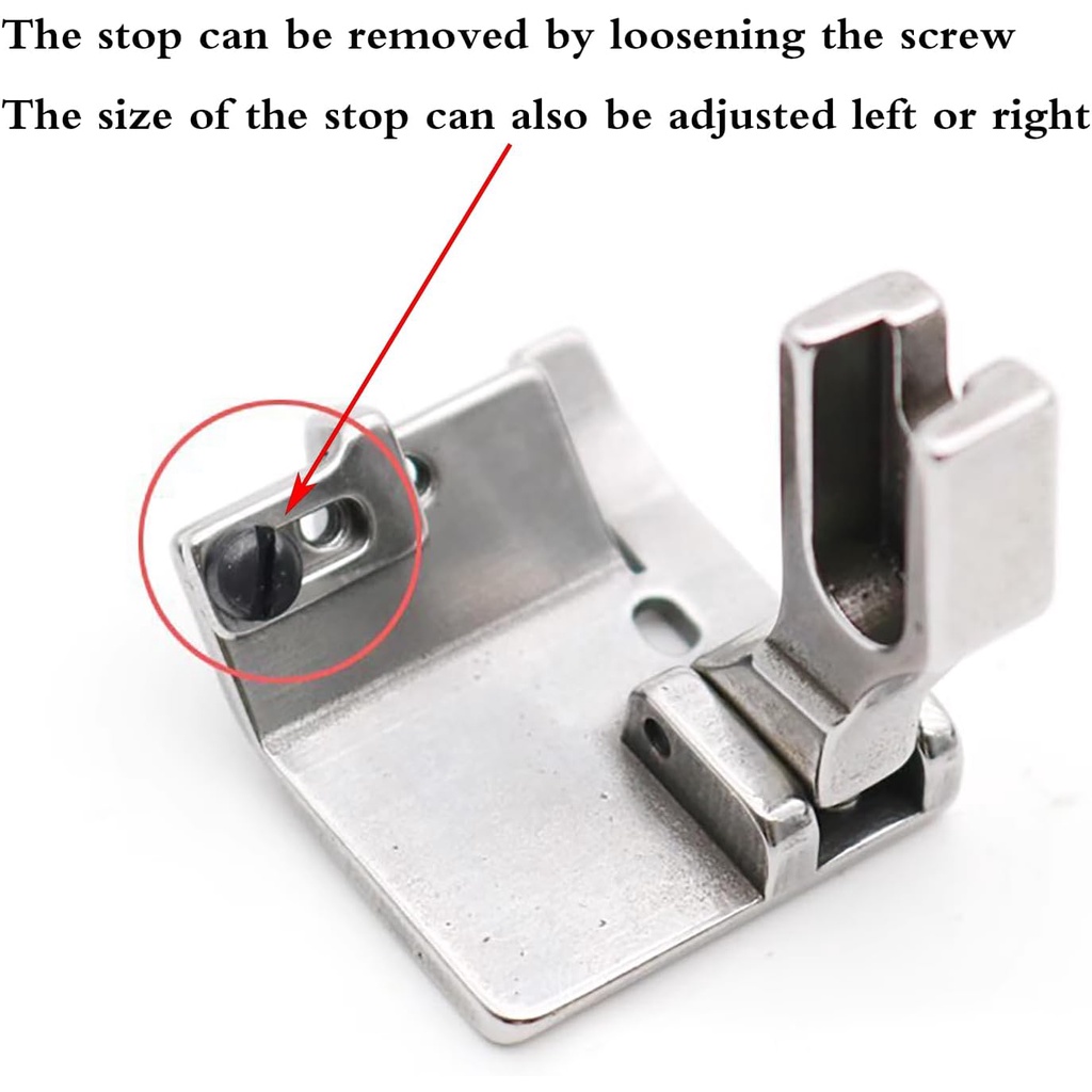 T9 Sewing Presser Foot Adjustable Folded Rolling Edge Guide Feet Hemmer ...