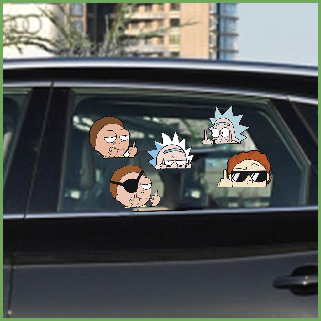 Waterproof Vinyl Decal Cartoon Funny Stickers Middle Finger Sticker for ...