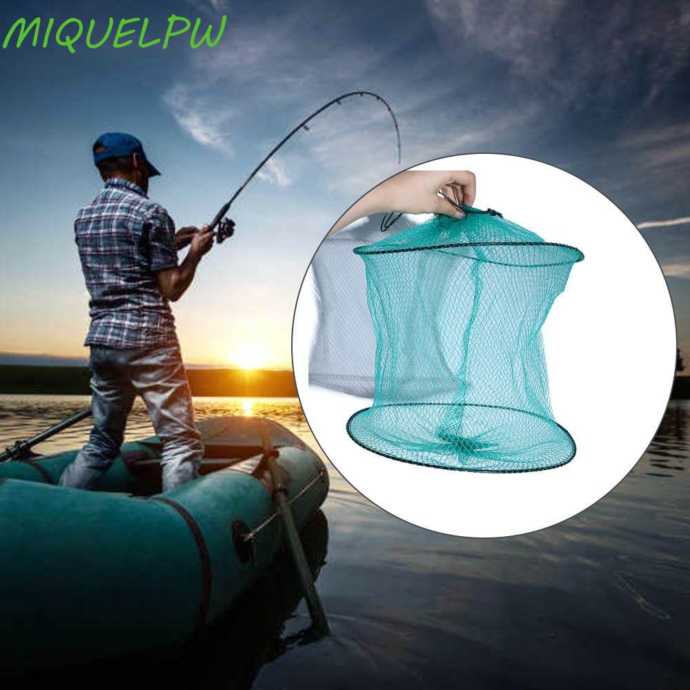MIQUELPW MIQUELPW Fishing Cage Fish Guard Nets Foldable Fishing Trap ...