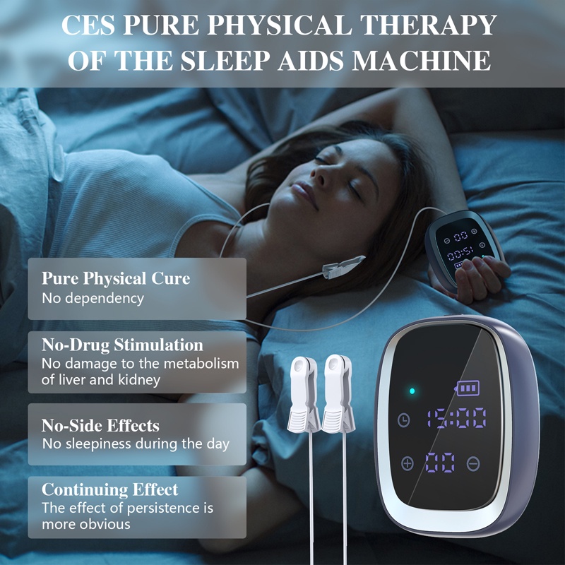 Sleep Aid Device CES Stimulation Therapy Anxiety Depression Fast Sleep ...