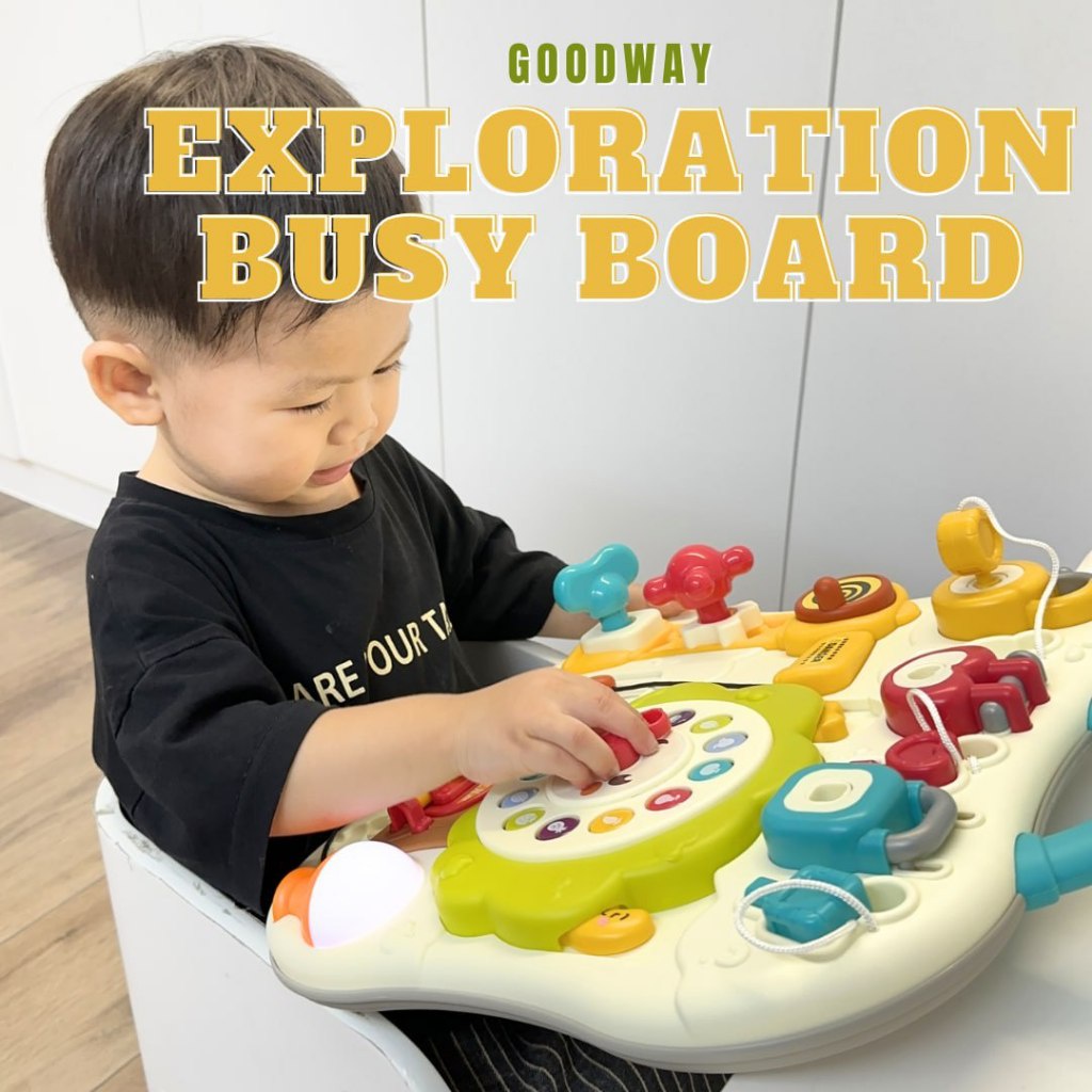 BYJ GOODWAY Busy Board Montessori Toy for Babies Learning Exploration ...