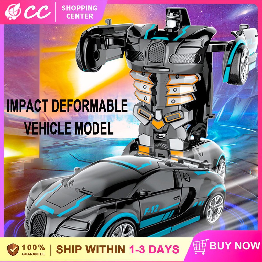 Plastic Inertial Car Toy 2 In One Car Deformation Toys Car Collision ...