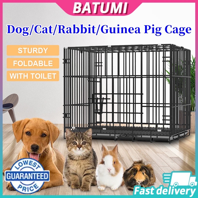 Pet Cage Collapsible Free Poop Tray Folding Dog Cage 20x15x16 inches ...