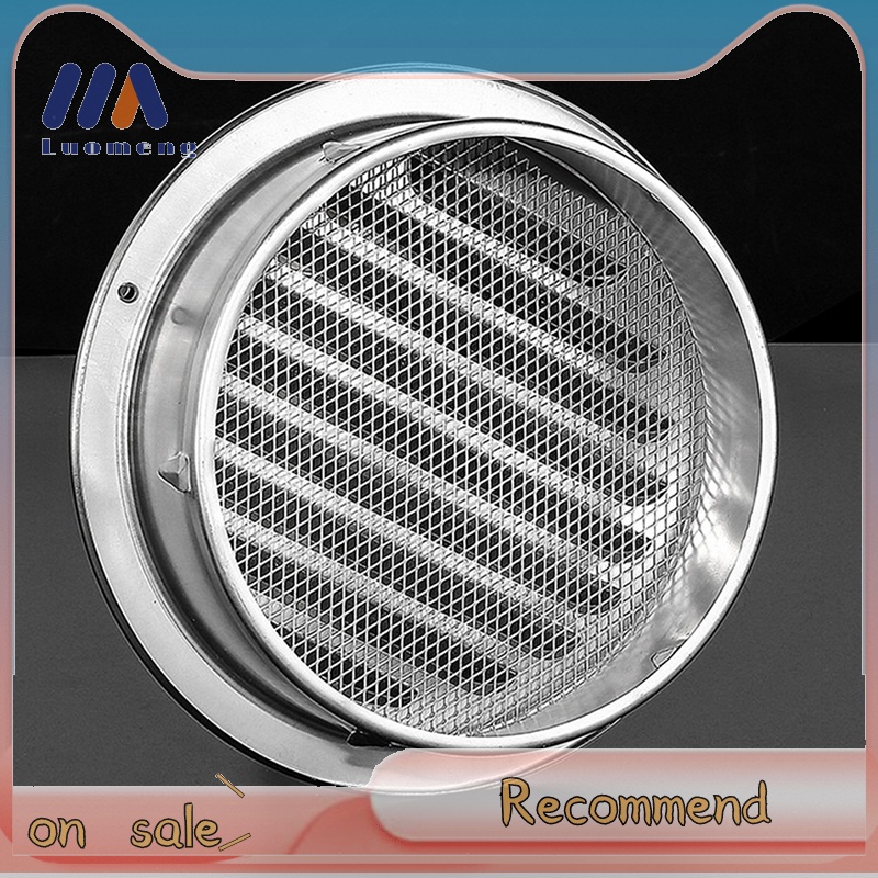 LuoMeng 75MM 201 Stainless Steel Wall Air Vent Grille Exterior Round ...