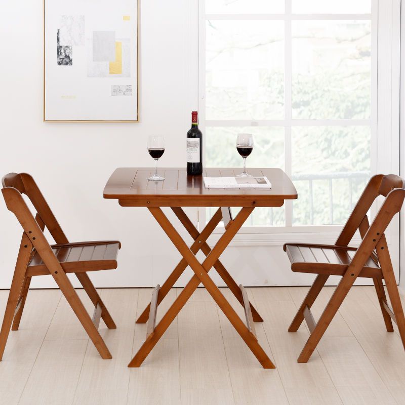 Simple home square dining table, simple and portable dining table ...