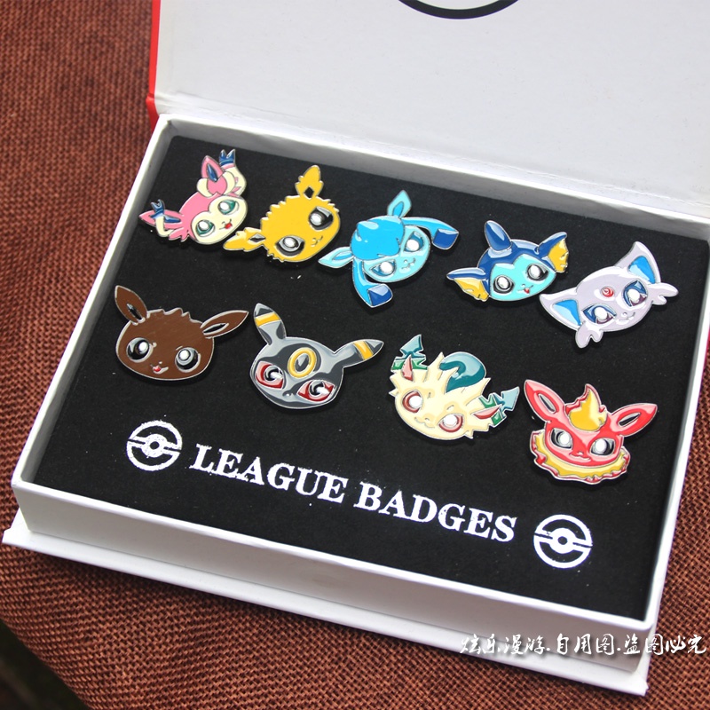 Pokemon Pokemon Pokemon Pokemon Digimon Eevee Family Elf Brooch Badge 9 ...