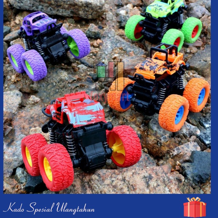 Children's Toy Car Monster Zap Mini Car Jeep offroad Intertial Bigfoot ...