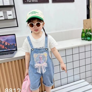 Oscarbaby Summer kids Denim overalls Elsa Princess Overalls Cute girl ...