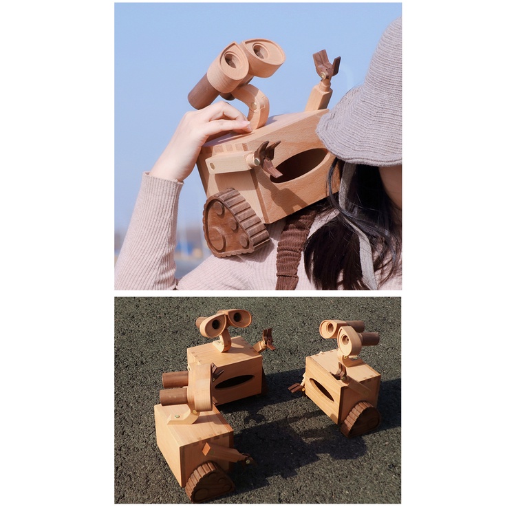 Tissue Box Retro Creative Wall Robot Model Wally Tissue Box Living Room ...