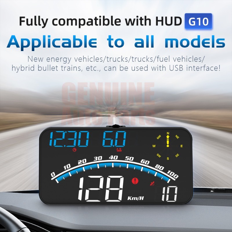 5.5 Inch USB GPS Head Up Display Dashboard Automatic HUD Car RPM Speed ...