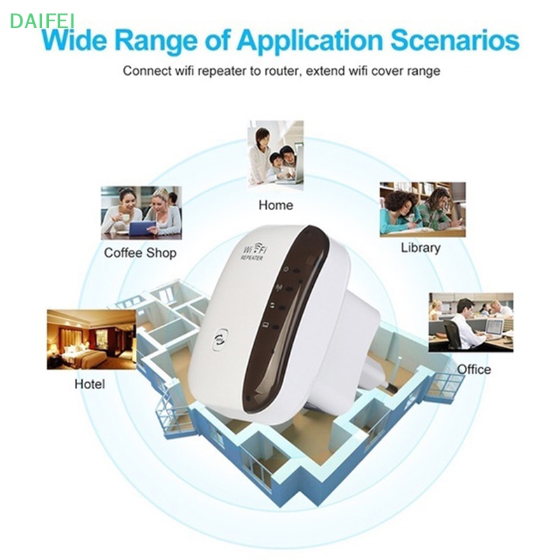 【DAIF】 Wireless-N Wifi Repeater AP Router Signal Booster Extender ...